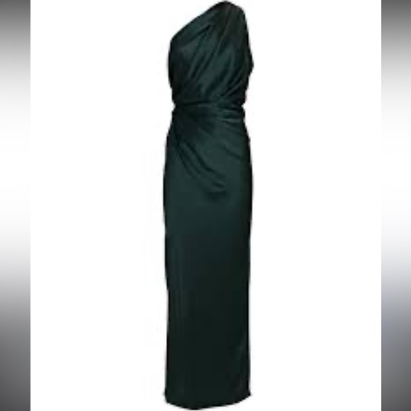 The Sei | Dresses | The Sei Oneshoulder Green Dress | Poshmark